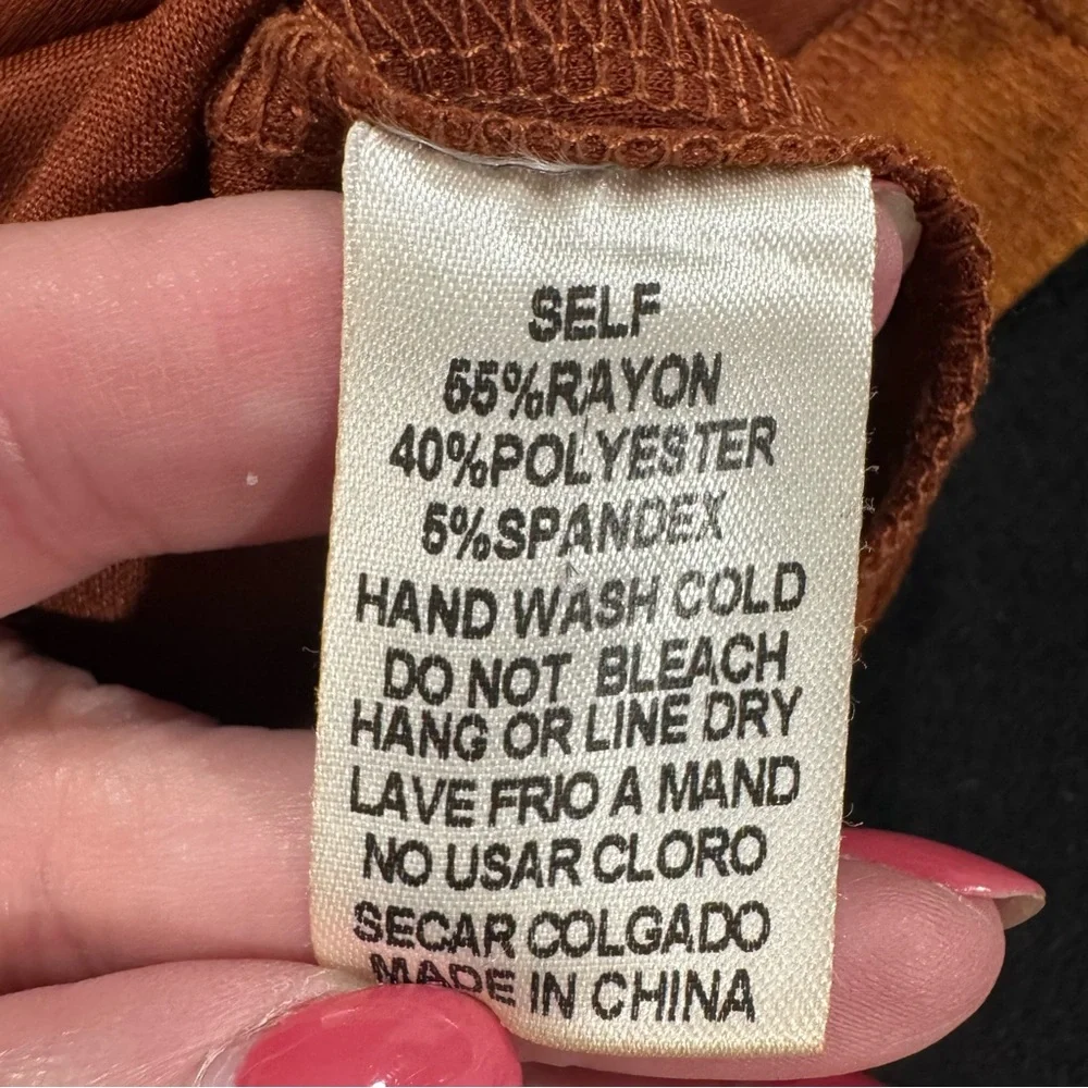 easel | Pants & Jumpsuits | Easel Rust Brown 2piece Pant Set 3013 ...